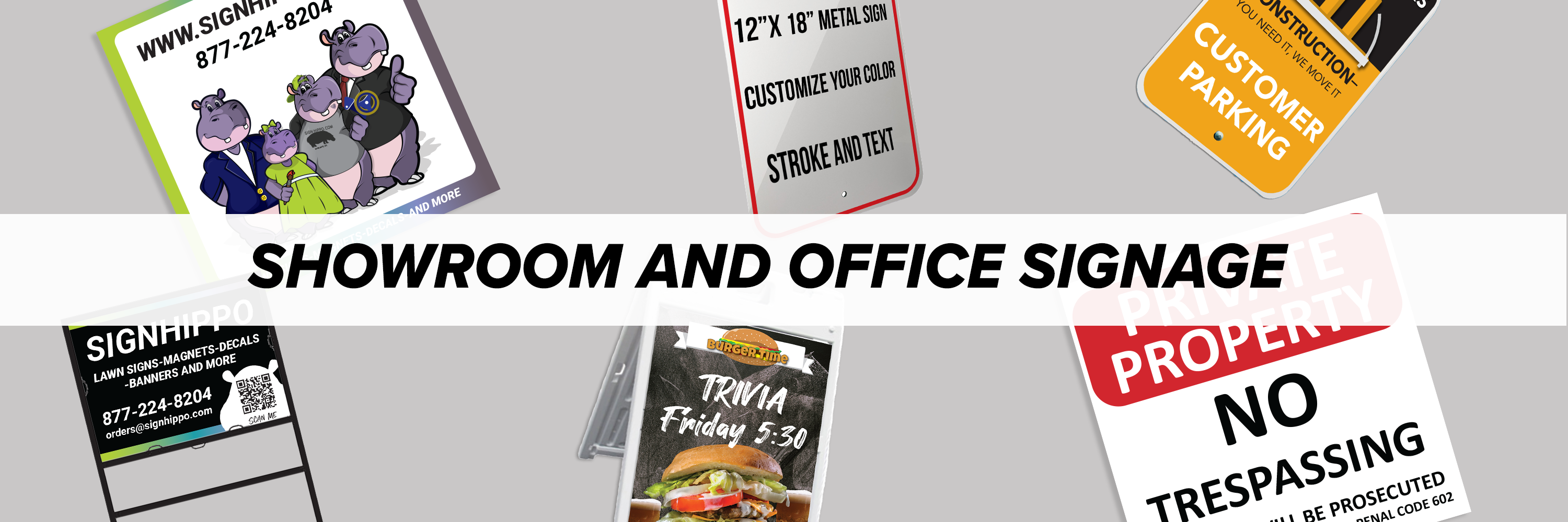 Showroom and Office Signage